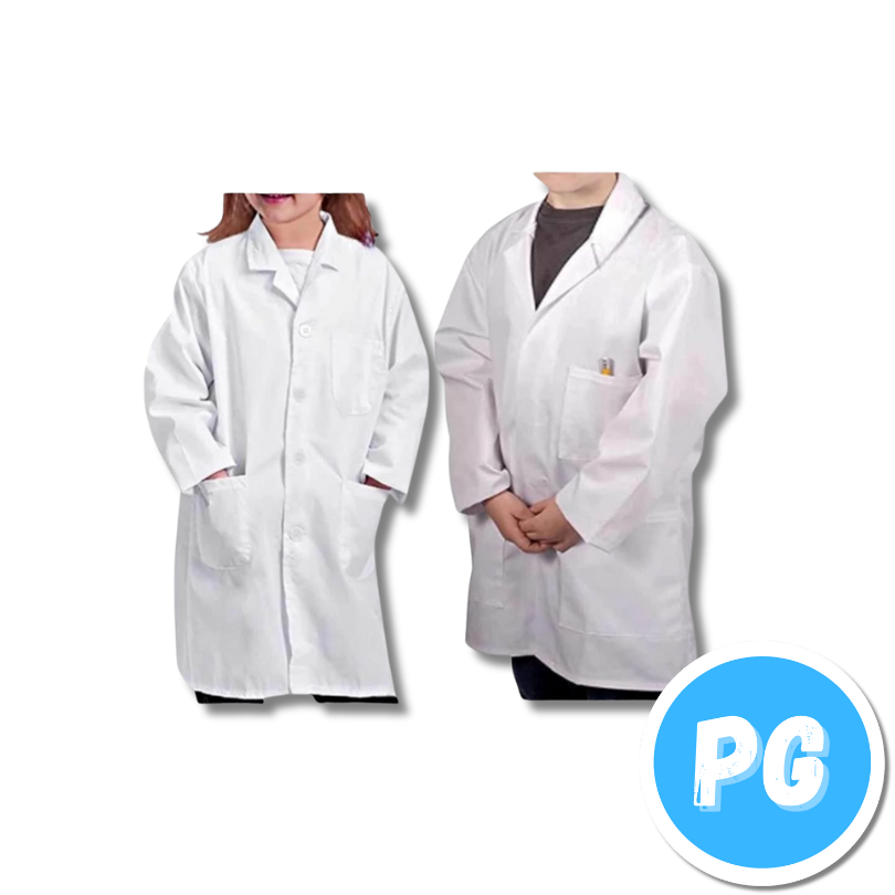 Bata Laboratorio Escolar Blanca en Tela – Papeleria Grancentral San ...