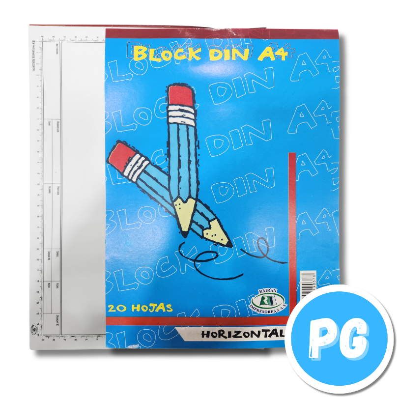 Block Dina 4 20 Hojas Horizontal (con Formato) – Papeleria Grancentral ...