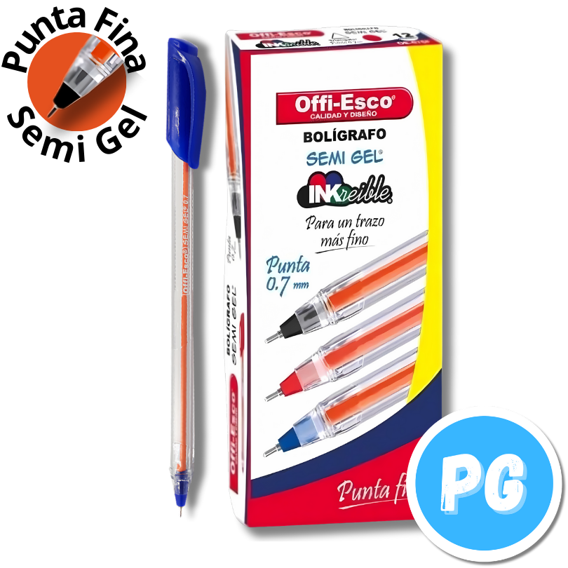Esfero Offiesco Azul Rey Punta Fina 0.7 – Papeleria Grancentral San ...