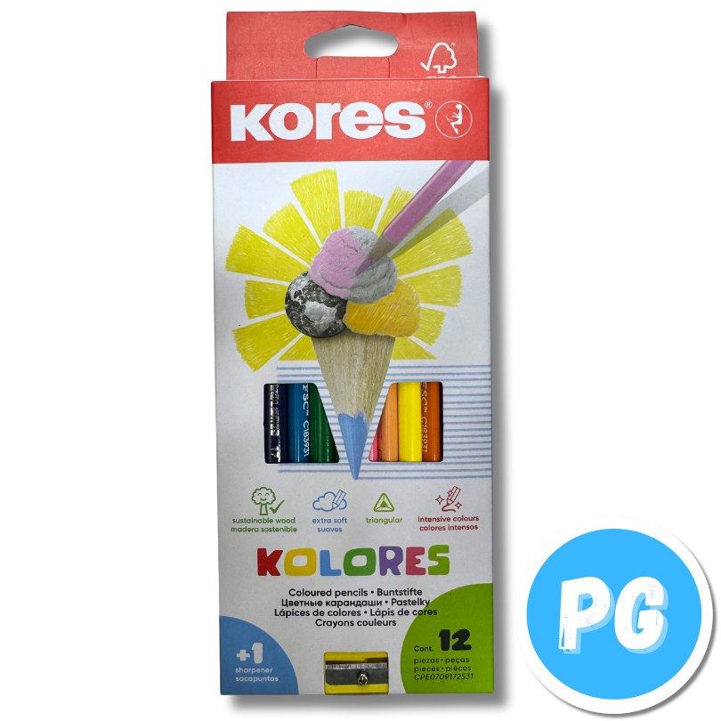 Caja Color Kores x12 Unds Unipunta – Papeleria Grancentral San Victorino