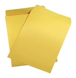 Paquete Sobre Manila Amarillo X100 Gigante 27x37cm – Papeleria ...